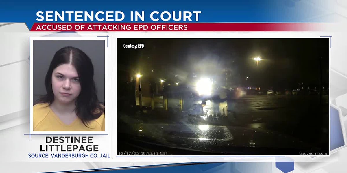 Woman who pled guilty to attacking EPD officer officially sentenced Woman who pled guilty to attacking EPD officer officially sentenced