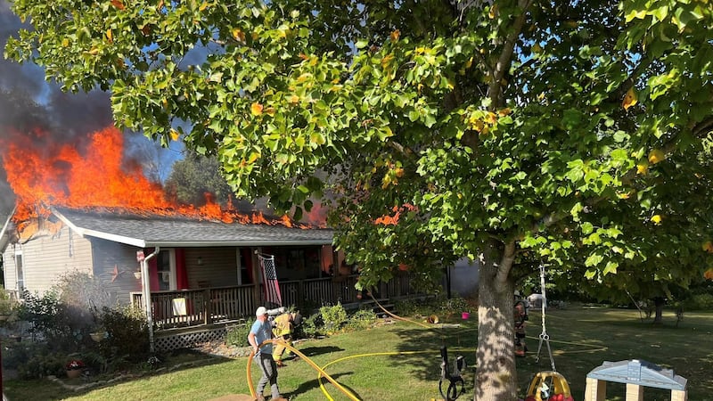 Multiple crews respond to house fire in Gibson Co. Multiple crews respond to house fire in Gibson Co.