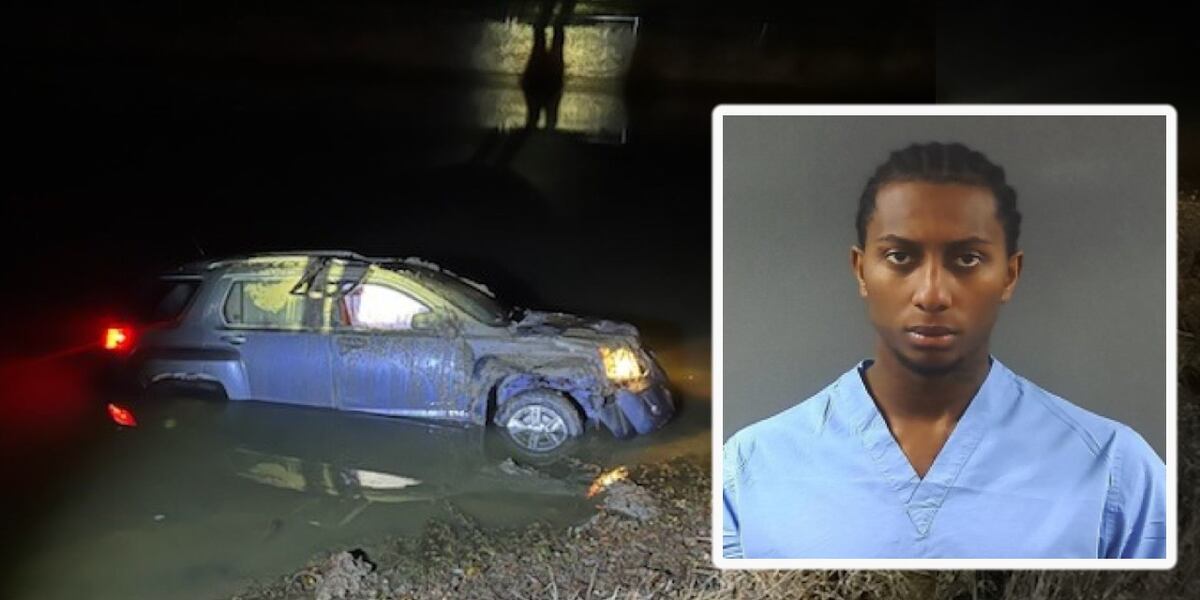 Man arrested after crashing stolen SUV into lake during chase, police say Man arrested after crashing stolen SUV into lake during chase, police say